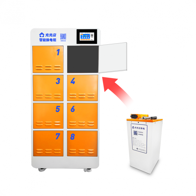 Exchange EV Battery Swapping Stations 48V Lithium with 12 Grids