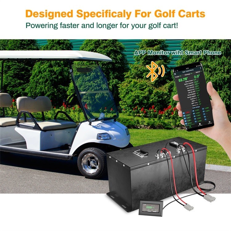 Customized 48V 75Ah 3.84Kwh Lithium Battery Pack For Golf Cart Deep ...